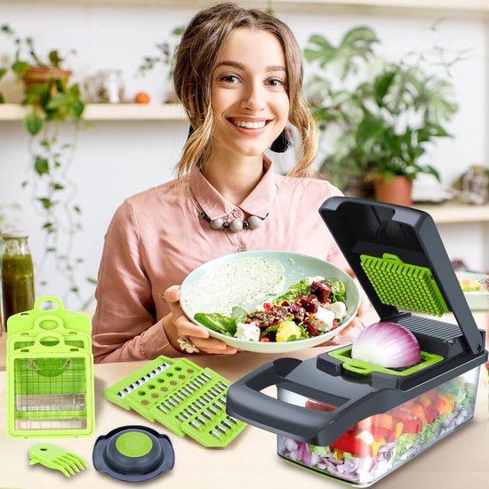 Smart Vegetable Slicer Mandoline 7-in-1 - Instelbare Groentesnijder en ...