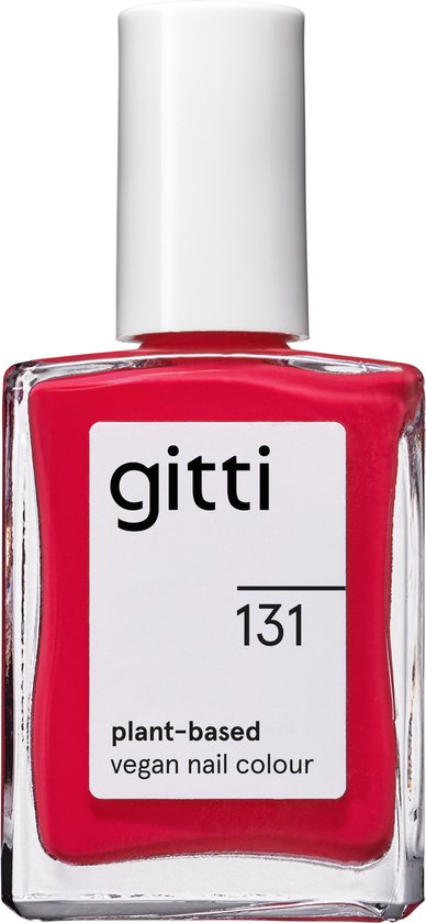Gitti No. 131 - Bright Red - nagellak - minimaal 82% natuurlijk - 23 ...