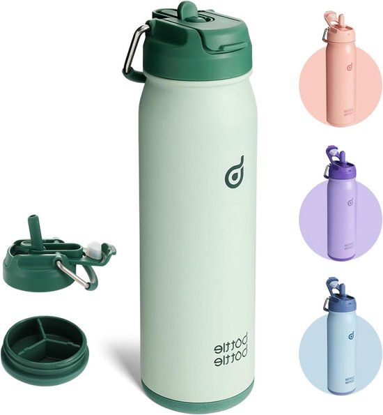 Geïsoleerde waterfles van roestvrij staal 700 ml - Waterflessen voor ...