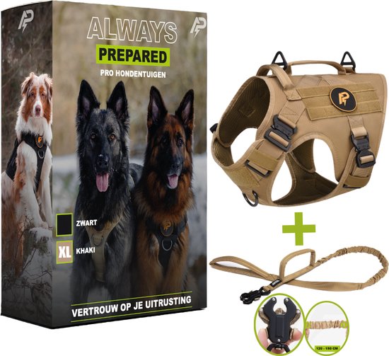 Harnais pour chien Always Prepared © Pro K9 - Anti-traction - Harnais en Y - Chien... | bol