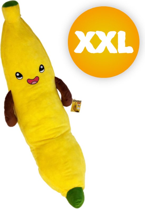 Banaan Pluche Knuffel XXL 100 cm - Grote Banana Plush Toy - Speelgoed ...