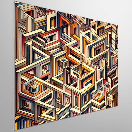 Olieverf escher schilderij | Escher's illusionary masterpiece depicted ...