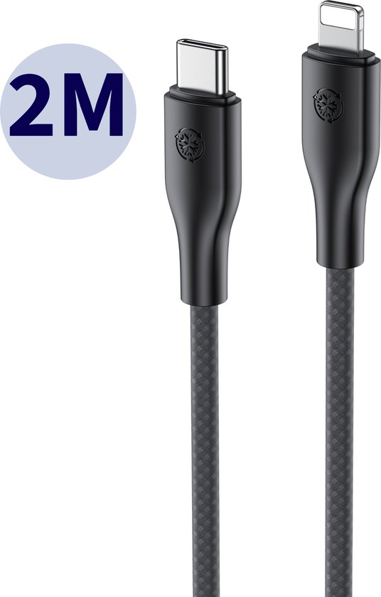USB-C naar Lightning Kabel - 2 Meter - Extra stevige USB-C kabels ...