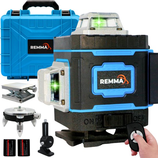 REMMA® 4D Kruislijnlaser - Inclusief Draagkoffer - Lijnlaser ...