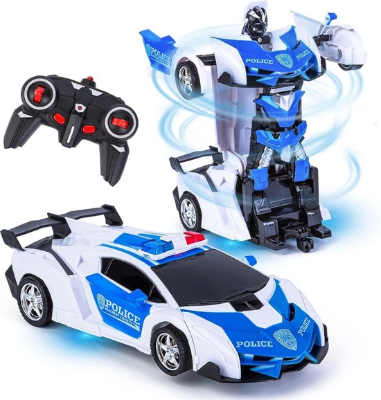 Jojoy 2-in-1 RC Auto en Robot – Bestuurbare Auto met Afstandsbediening ...