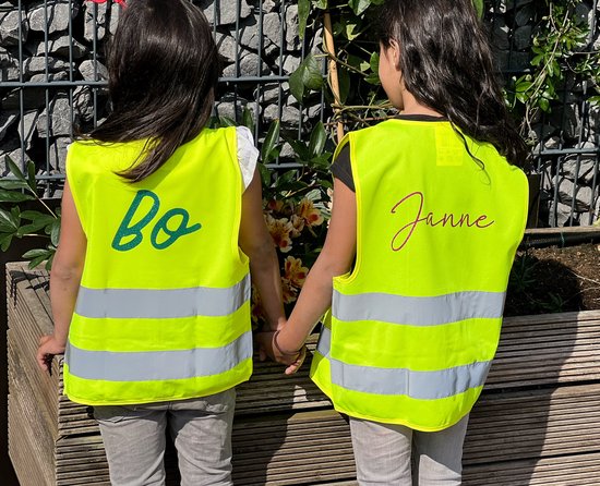Fluohesje - Gepersonaliseerd - Met ritssluiting - Voor kinderen - 4 tot ...
