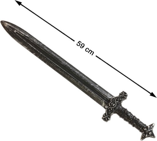 Atosa Zwaard voor een Krijger/ridder - verkleed speelgoed - 59 cm ...