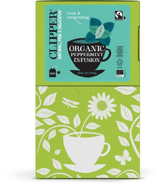 Clipper - Organic Peppermint Infusion - 250 zakjes | bol