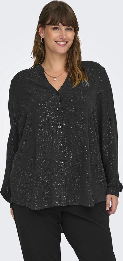 ONLY CARMAKOMA - CARJOSEE METTA LIFE L/S V-NECK SHIRT WVN - Dames ...