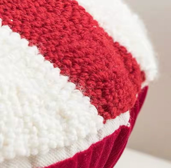 Kerst Snoep Sierkussen - Rood/Wit - 35 x 58 cm - Kerstkussen - Kerst ...