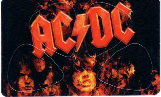 AC/DC - Angus - Plectrum - Pikcard met 4 plectrums | bol