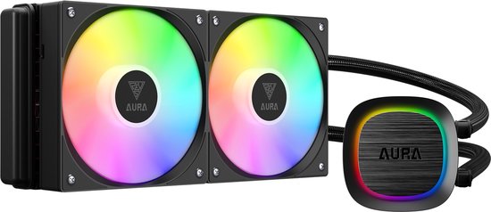 GAMDIAS RGB CPU 240mm Fans Liquid Cooler|Intel en AMD Processor ...