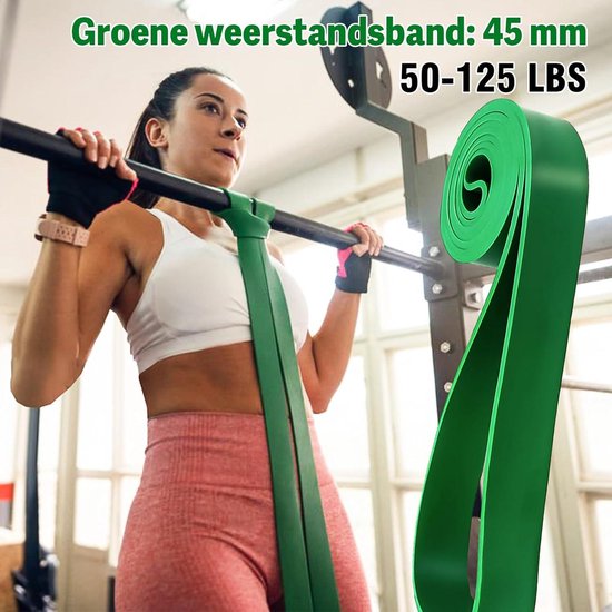 Weerstandsbanden set Hoge spanning (15-125 lbs) - Handvat - Elastische ...