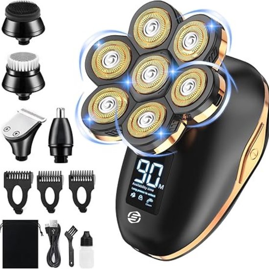 Equivera Skull Shaver - Scheerapparaat heren - Hoofd Kaal Scheren ...