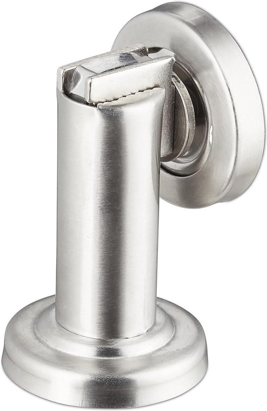 Magneet Deurstopper - Roestvrij - Vloer - Muur - Deurhouder - Zilver | bol