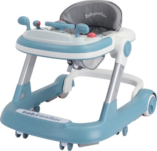 Baby rollator - 2 in 1 - Baby walker - Baby loopwagen - Opvouwbaar ...