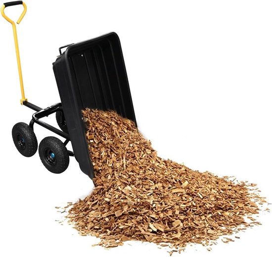 Inklapbare bolderkar voor de tuin - draagkracht 180 kg - kruiwagen voor ...