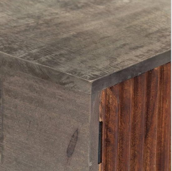 Bijzettafel - Wandtafel - Kastje - Rechthoekig - Ruw Hout | bol