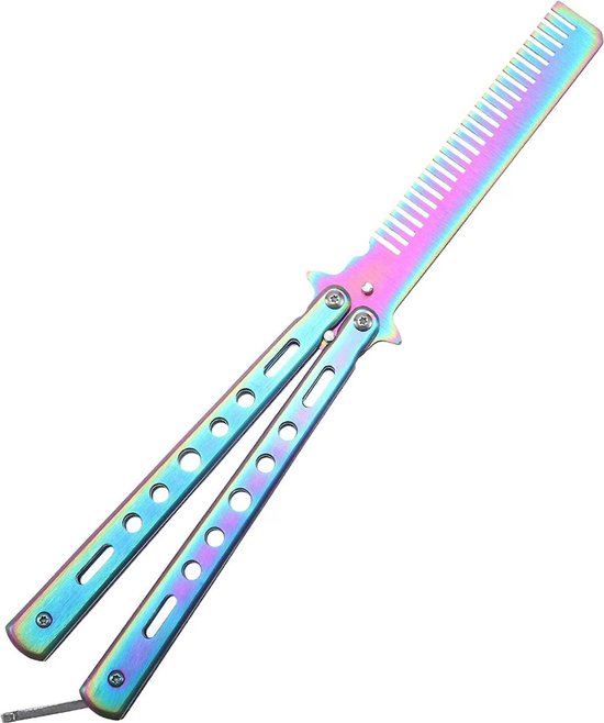 Vlinderkam, Fade, Vlinder Mes Kam, Butterfly Comb Fade | bol
