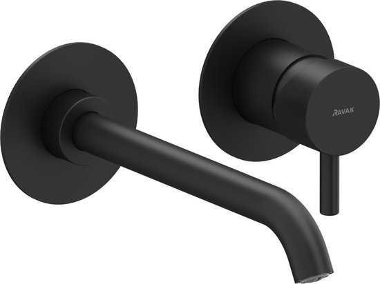 Ravak Espirit - Inbouw wastafelkraan, 2-gats installatie, mat zwart ...