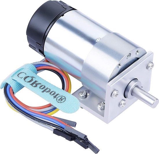 Metal DC Geared-Down Motor 37Dx72.5L mm 6V/12V with 64 CPR Encoder - 6V ...