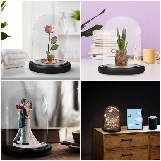 Stolp Pot Zwart Houten Basis 195 cm Hoog Decoratieve Tafeltop Display ...