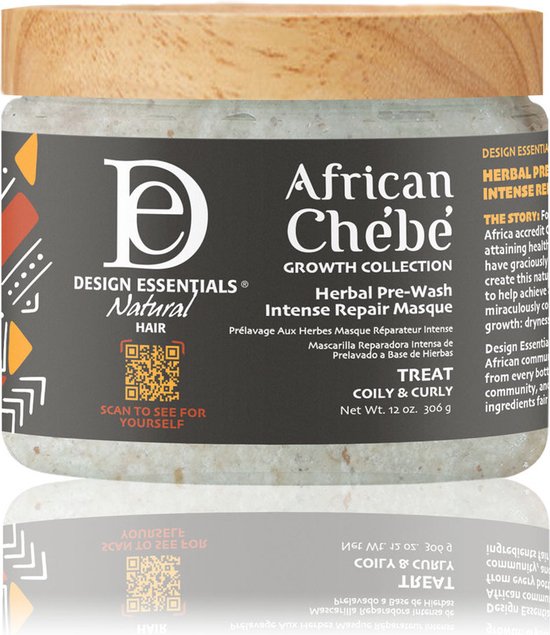 Design Essentials African Chébé Herbal Pre-Wash Intense Repair Masque | bol