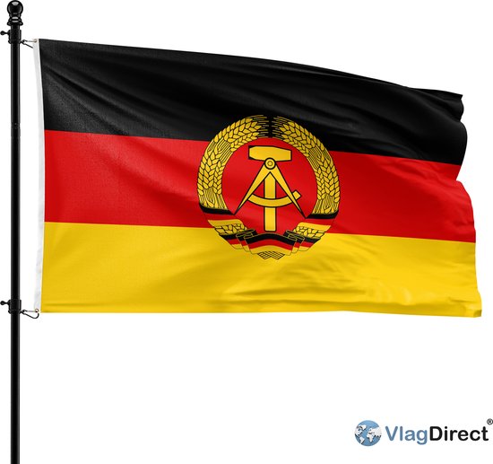 VlagDirect - Duitse Democratische Republiek vlag - DDR vlag - 90 x 150 ...
