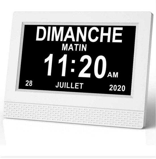 Dementieklok - Digitale Kalenderklok met datum, dag en tijd - Alzheimer ...