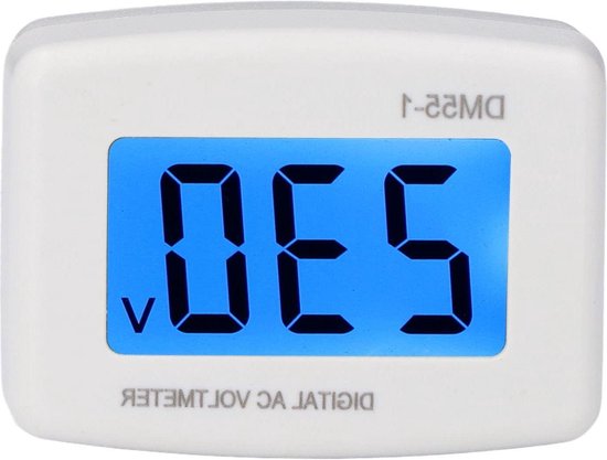Spanningsmonitor Stopcontacten DM55-1 Digitale Voltmeter LCD-display ...