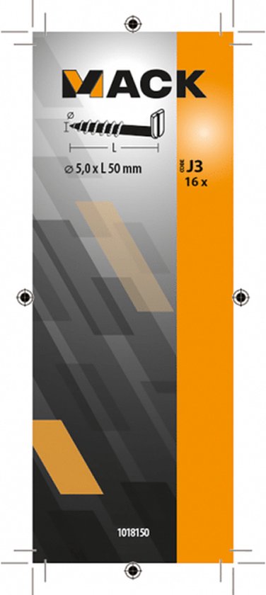 Mack Schroefduim Met Gleuf 16 stuks 5,0 x 50 mm | bol