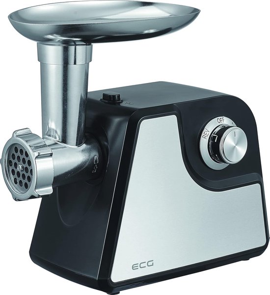 Elektrische Vleesmolen met 3 RVS Schijven en Omkeerfunctie - 1340W | bol
