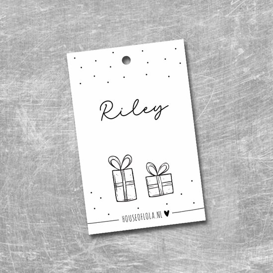 8x Sinterklaas Label / Kaartje van karton / Cadeaulabels / Labels ...