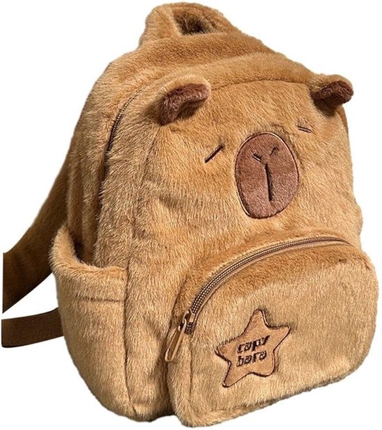 Schattige Capybara rugzak pluche schooltas voor kinderen Studenten voor ...