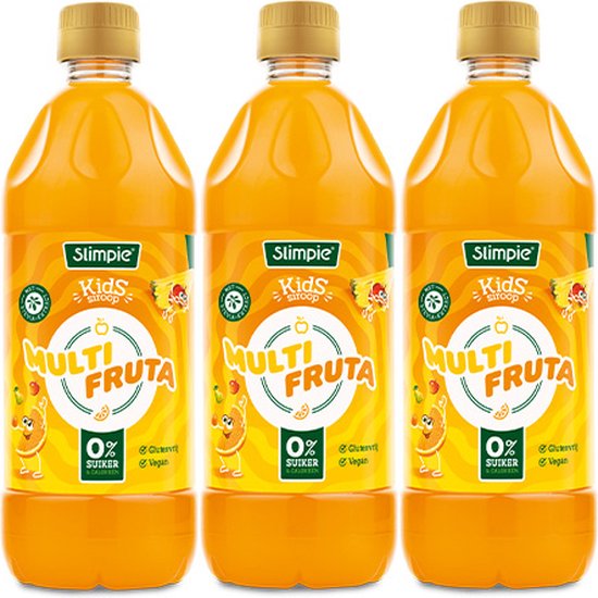 Slimpie - Multi Fruta Kids Siroop - 3x 580ml | bol