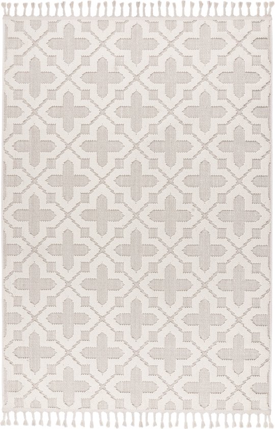 Lalee Tunis plat geweven vloerkleed Bohemian tapijt hoog en laagpolig ...