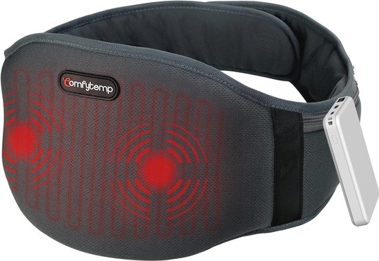 Draadloze Warmtepad voor Rugpijn met Vibratiemassage - Oplaadbaar ...