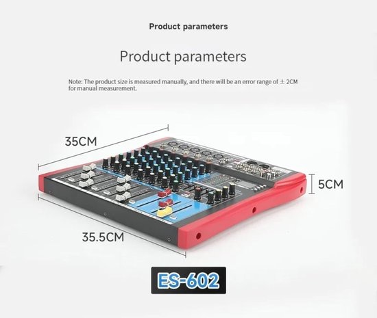 Professioneel DJ Audio Mengpaneel met Bluetooth, USB en Digitale ...