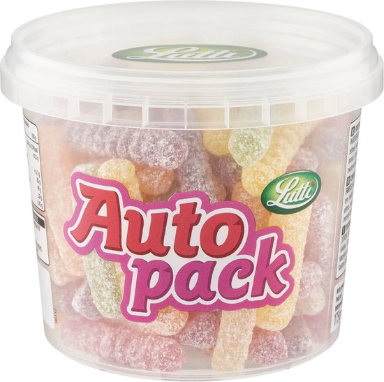 Lutti Autopack Sour Sticks - zure staafjes snoep 12x175g - snoeppotje ...