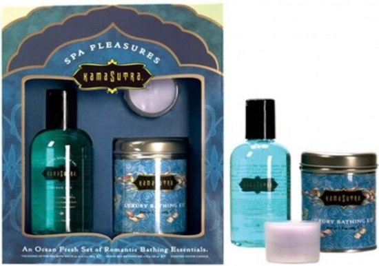 KAMASUTRA - SPA PLEASURES - AN OCEAN FRESH SET OF ROMANTIC BATHING ESSENTIALS | bol