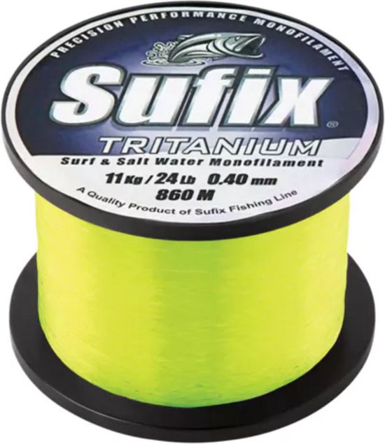 Sufix Tritanium 1/4 Lbs 1230 M Monofilament Geel 0.330 mm | bol