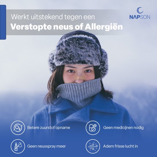 Napson® Neusstrips 60x - Anti Snurk Pleisters - Betere ademhaling ...