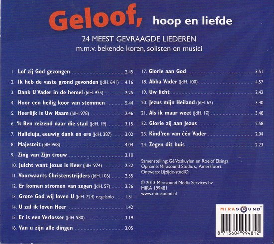 Various Artists - Geloof, Hoop En Liefde - 1 Geloof, various artists | Muziek | bol