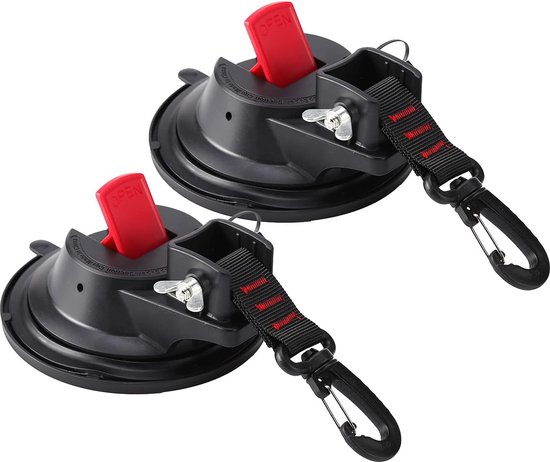 Tawveml Set van 2 grote zuignap-haken, bevestigingszuignappen met 2 ...