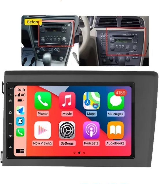 geschikt voor Volvo S60 xc70 | 1999 - 2004 | 2GB & 32GB | Autoradio met navigatie | bol