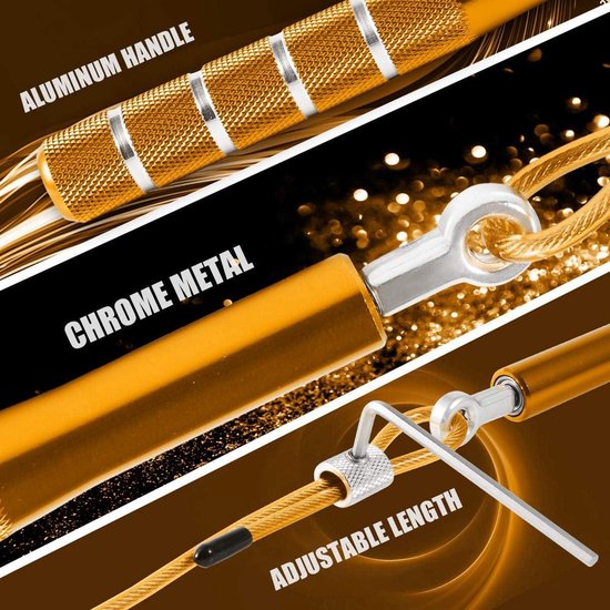 Springtouw - Touwtje springen Speed Fitnessoefeningen Verstelbaar ...