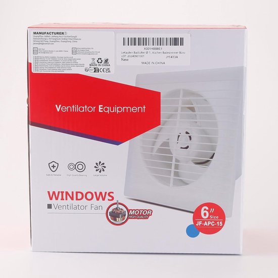 Badkamer Ventilator 100mm diameter - stille wc-ventilator met ...