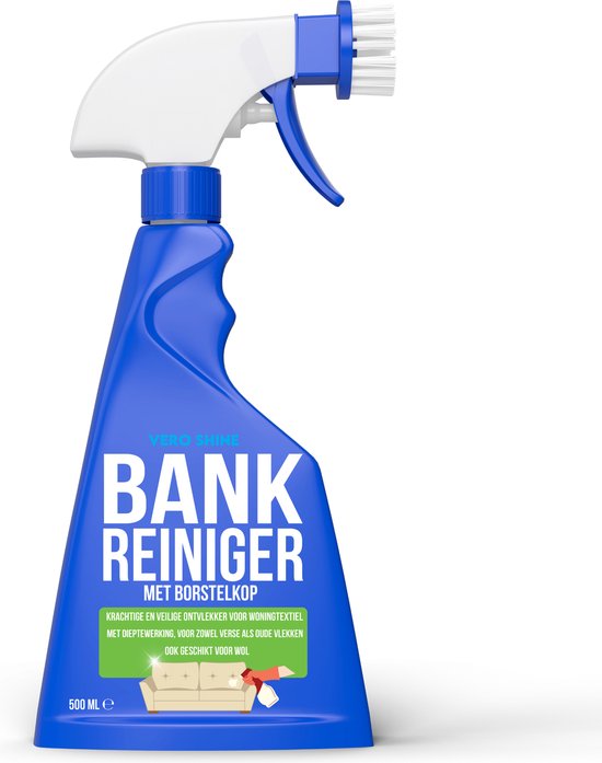 Vero Shine Bank reiniger - Voor woningtextiel met borstelkop - 500ml | bol
