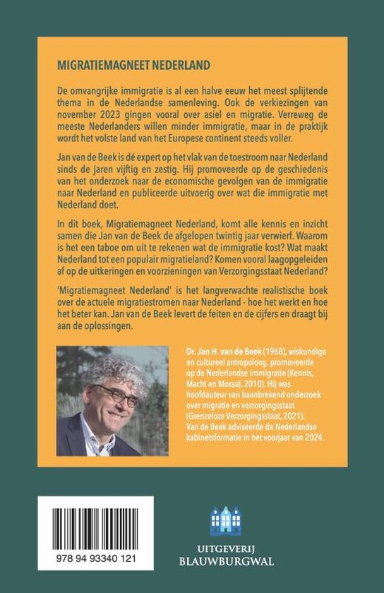 Migratiemagneet Nederland, Jan van de Beek | 9789493340121 | Boeken | bol