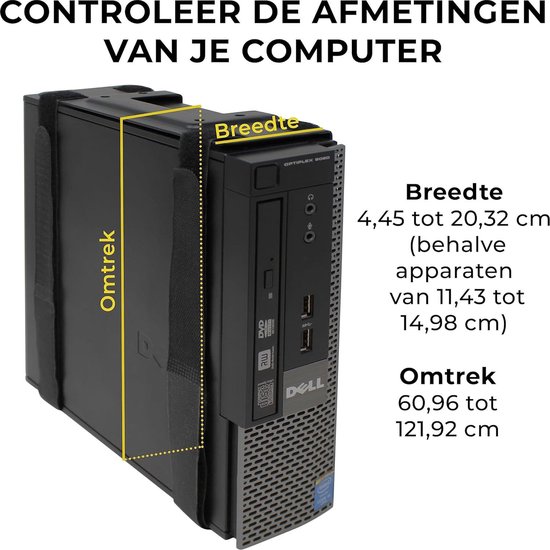SFF PC-montage onder bureau - pc-wandmontagebeugel voor kleine desktop ...